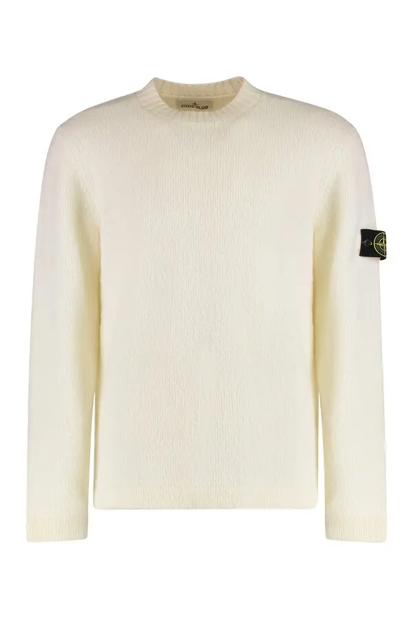 Stone Island Fancy Yarn Crewneck - White