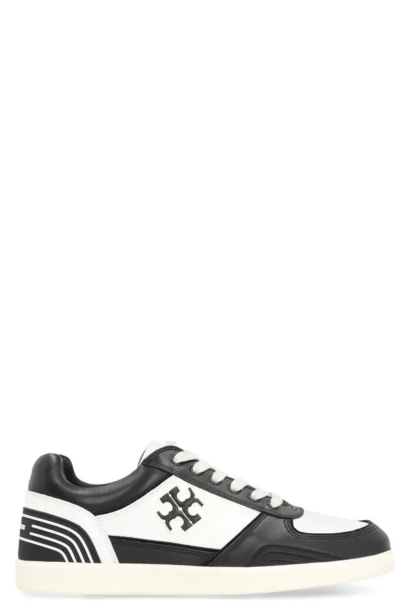 Tory Burch Clover Court Nappa Leather Sneakers - White