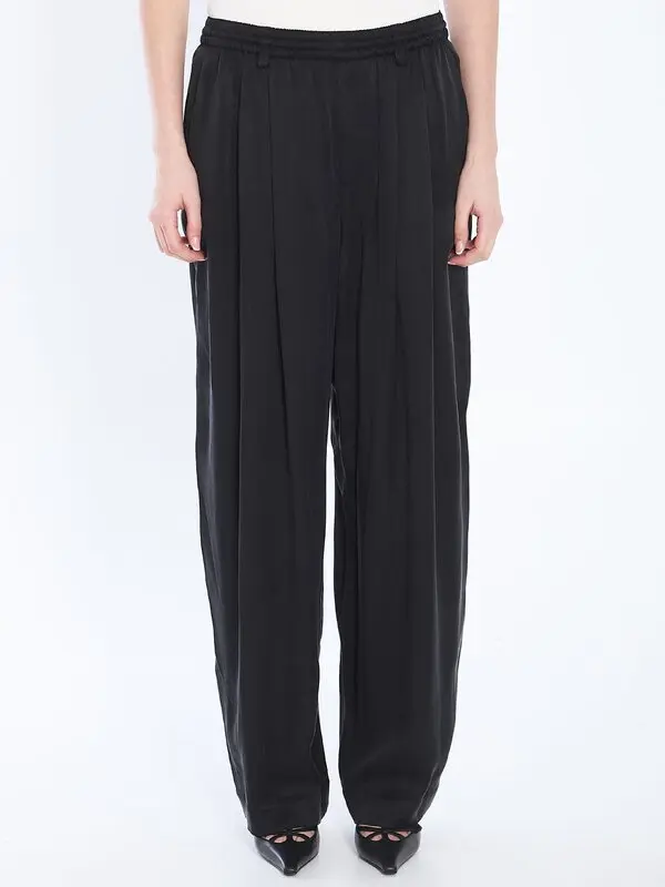 Alexander Wang Pre-styled Turn-down Waistband Trousers - Black