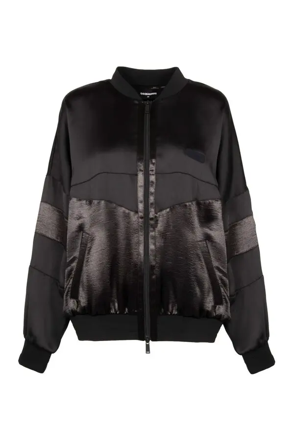 Dsquared2 Techno Fabric Full Zip Jacket - Black