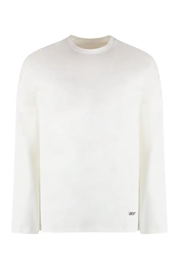JIL SANDER Long-sleeved Crewneck T-shirt - White