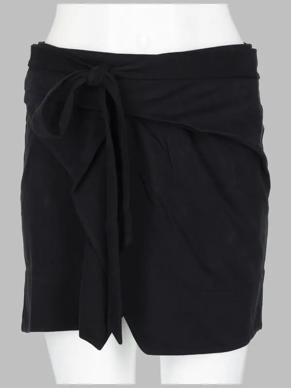 Isabel Marant Étoile Tie Detailed Mini Skirt - Black