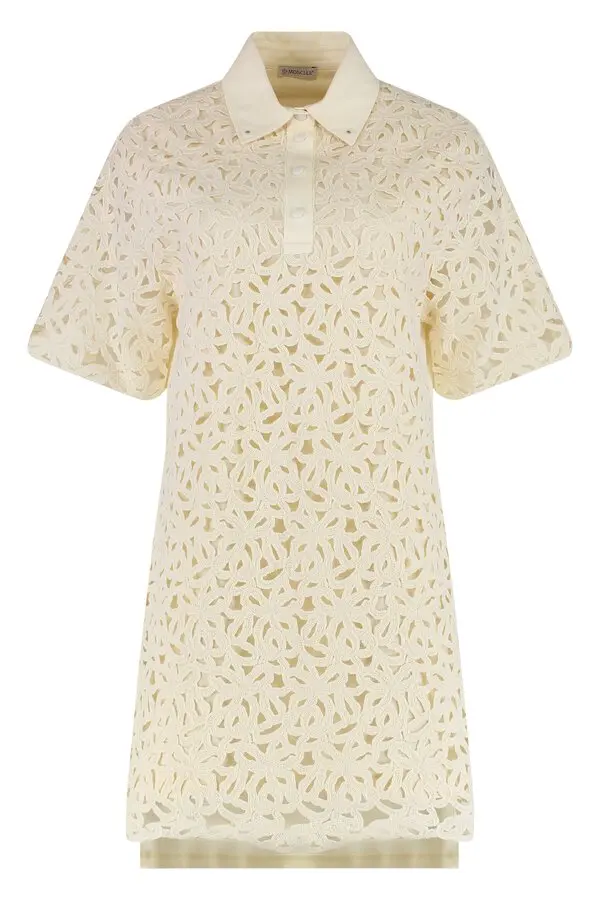Moncler Panelled Mini Dress - Ivory