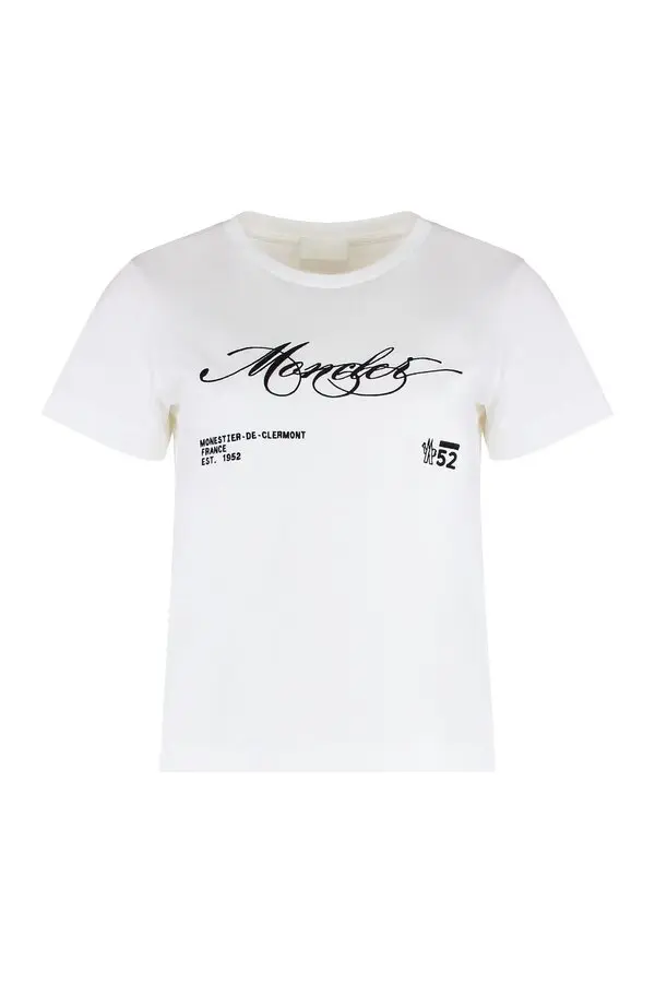 Moncler Crew-neck T-shirt For Fw25 Collection - White