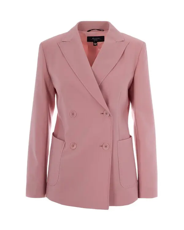 Max Mara Double-breasted Tailored Blazer - Rosa Antico