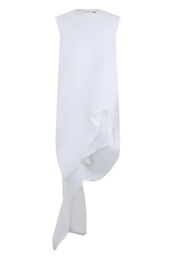Jacquemus Asymmetrical Long Dress - White