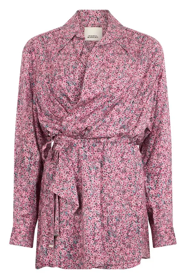 Isabel Marant Étoile Zargae Floral Blouse - Pink
