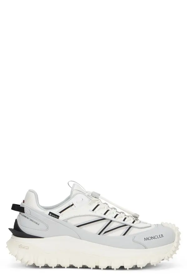 Moncler Trailgrip Gtx Leather And Ripstop Sneakers - White