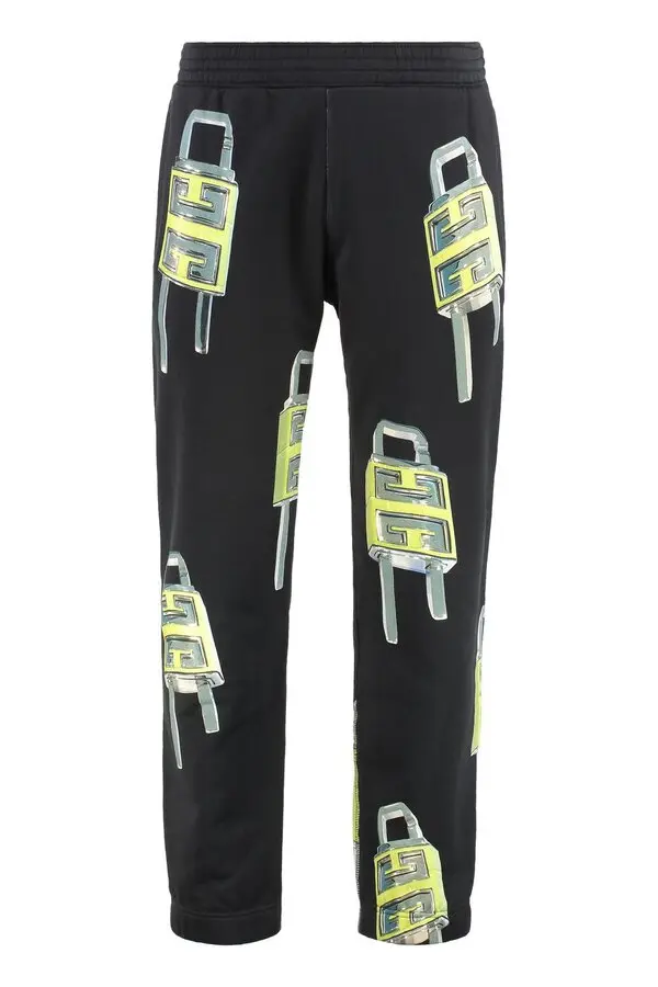 Givenchy Abstract Print Jogger Pants - Black
