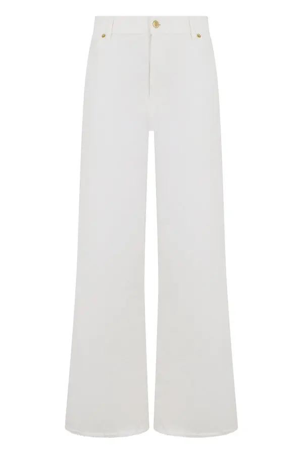 DARKPARK Loose-fitting Cotton Trousers - White