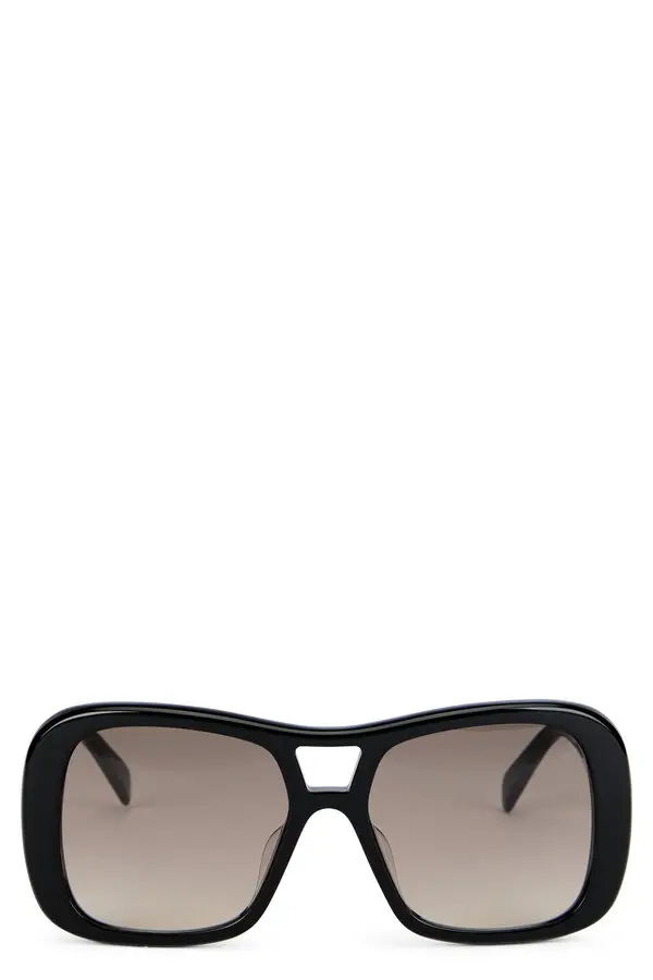 Celine Triomphe 18 Sunglasses In Acetate - Black