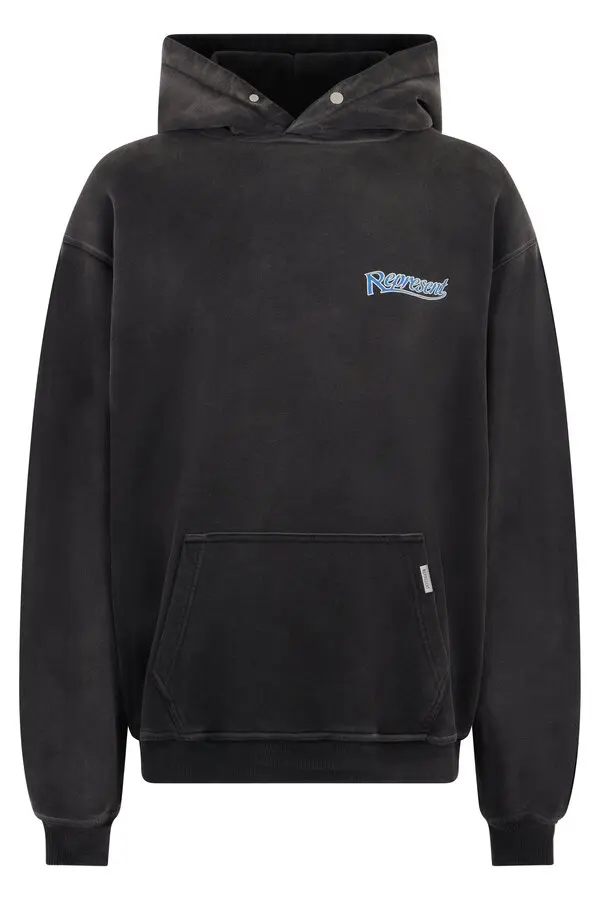 REPRESENT Hooded Sweatshirt With Print - Grey