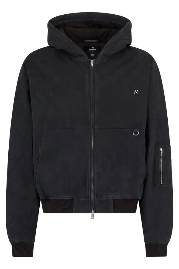 REPRESENT Hooded Bomber Jacket With Metallic Detailing