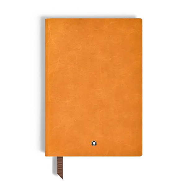 Montblanc Medium Notebook In Soft Leather, Lined Pages - Brown