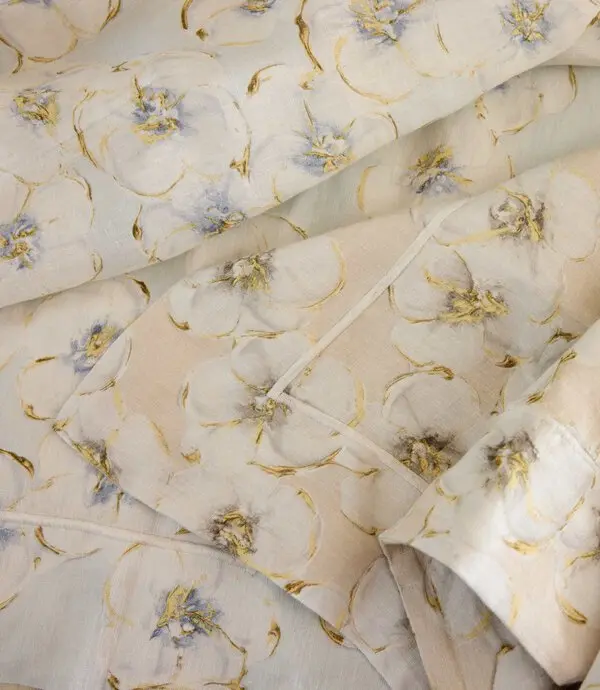 PEACOCK ALLEY Ella Linen Duvet Set - Sky