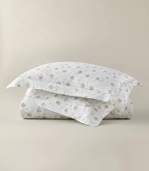 PEACOCK ALLEY Ella Linen Duvet Set - Sky