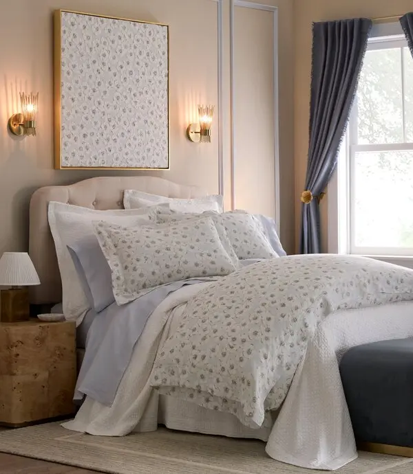 PEACOCK ALLEY Ella Linen Duvet Set - Sky