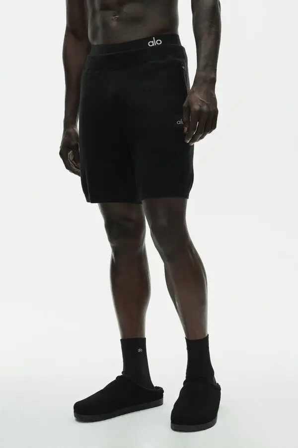 Alo Yoga 7" Cotton Cashmere Ever Soft Short - Black