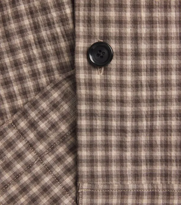 Oliver Peoples Stretch-cotton Check Witley Overshirt