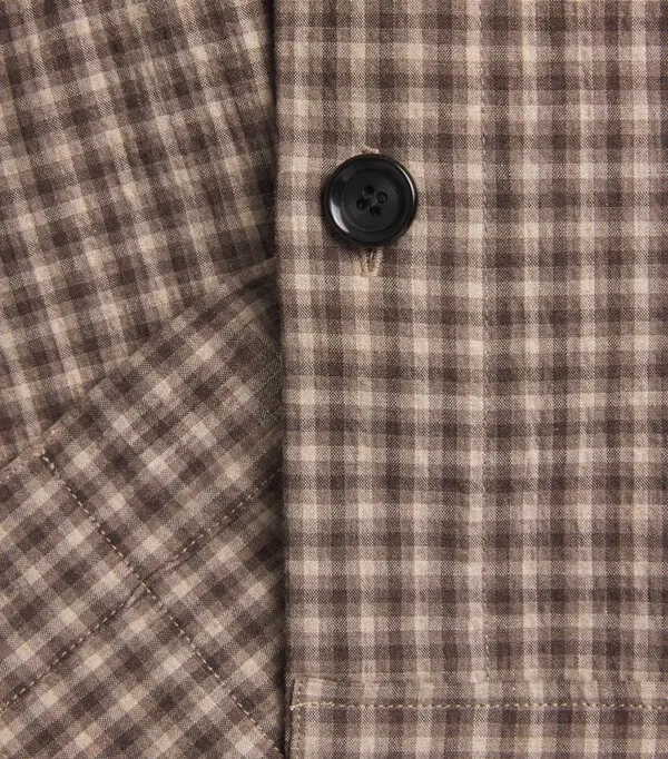 Oliver Peoples Stretch-cotton Check Witley Overshirt