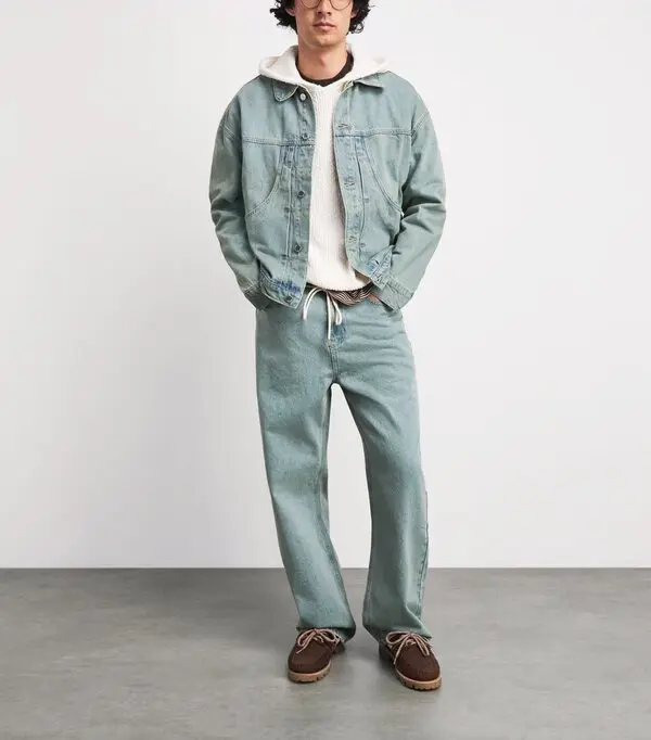 ABOUT:BLANK Shoelace Belt Wide-leg Jeans