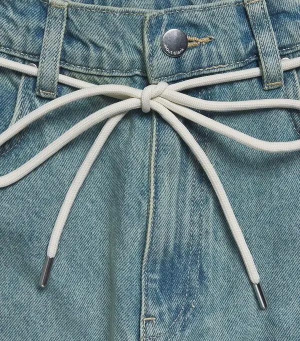 ABOUT:BLANK Shoelace Belt Wide-leg Jeans