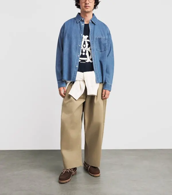 ABOUT:BLANK Script Denim Shirt