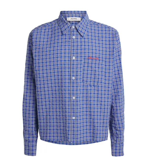 ABOUT:BLANK Cotton Raw-hem Check Shirt