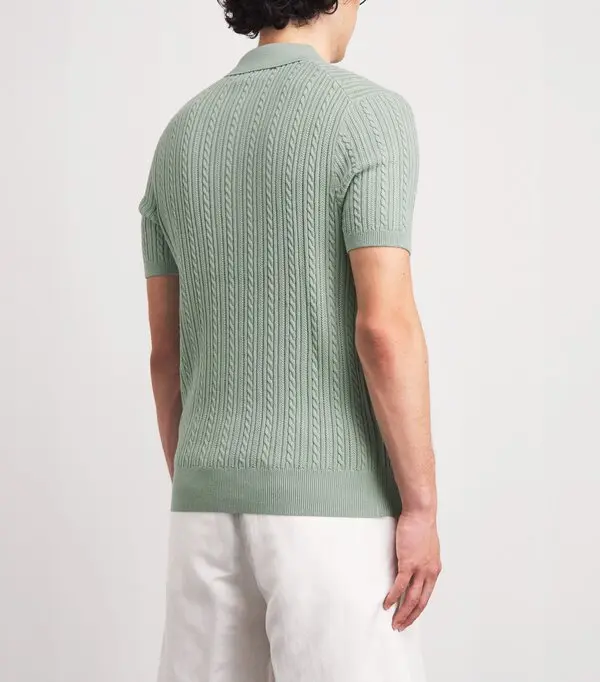 Polo Ralph Lauren Cotton Cable-knit Polo Shirt
