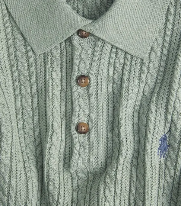Polo Ralph Lauren Cotton Cable-knit Polo Shirt