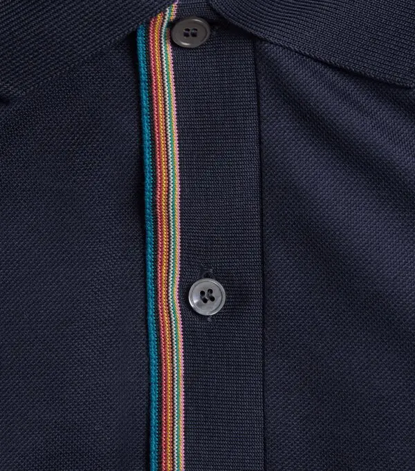 Paul Smith Cotton Artist Stripe Polo Shirt