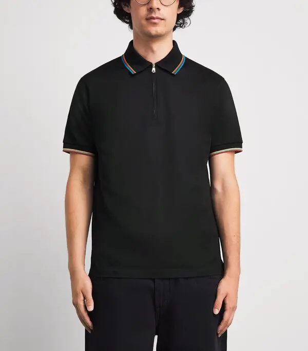 Paul Smith Signature Stripe Zip-up Polo Shirt