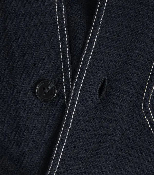 Paul Smith Merino Wool-blend Contrast-stitch Overshirt