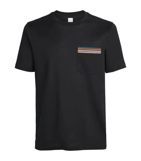 Paul Smith Signature Stripe Pocket T-shirt - Black