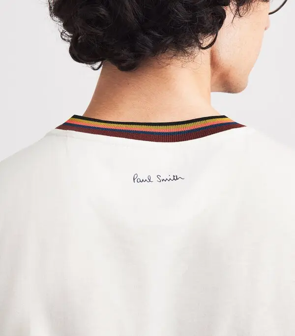 Paul Smith Cotton Artistic Trim T-shirt - White