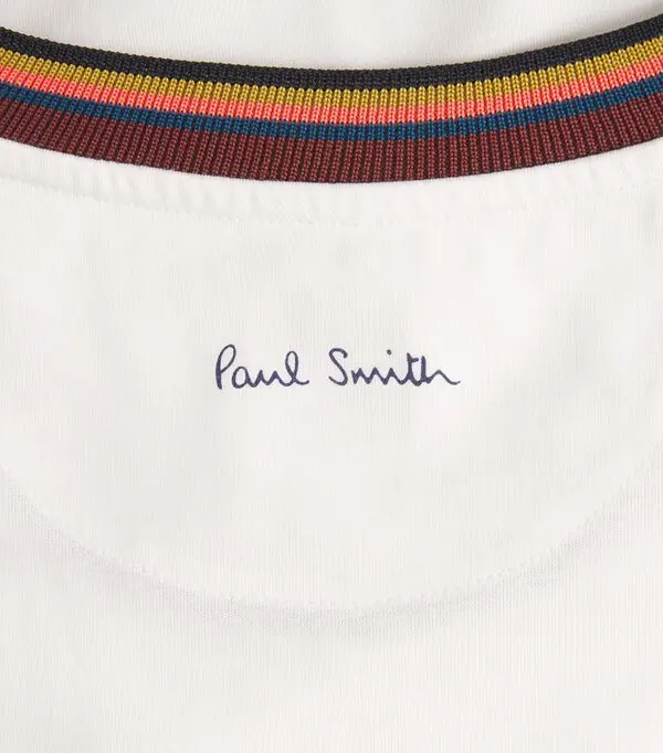 Paul Smith Cotton Artistic Trim T-shirt - White