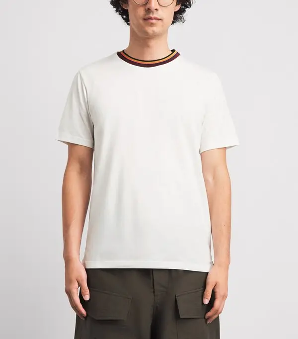 Paul Smith Cotton Artistic Trim T-shirt - White