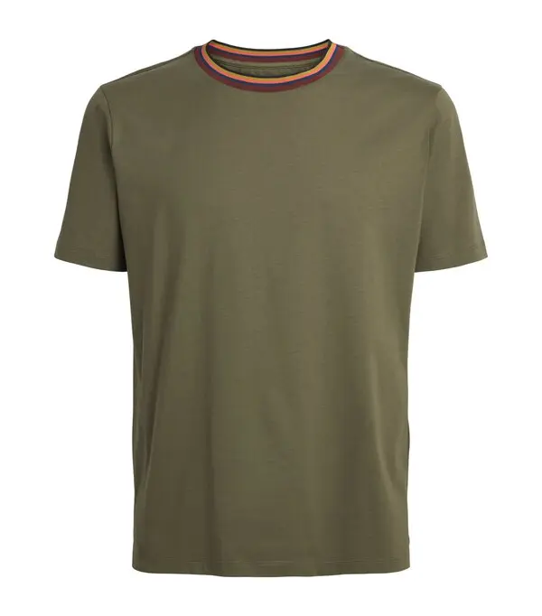 Paul Smith Cotton Artistic Trim T-shirt - Green