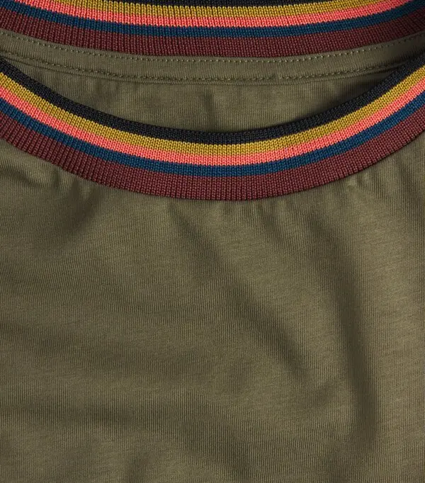 Paul Smith Cotton Artistic Trim T-shirt - Green
