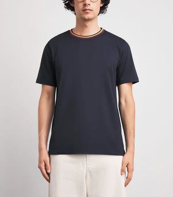 Paul Smith Cotton Artistic Trim T-shirt - Grey