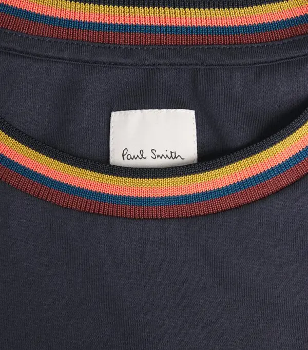 Paul Smith Cotton Artistic Trim T-shirt - Grey