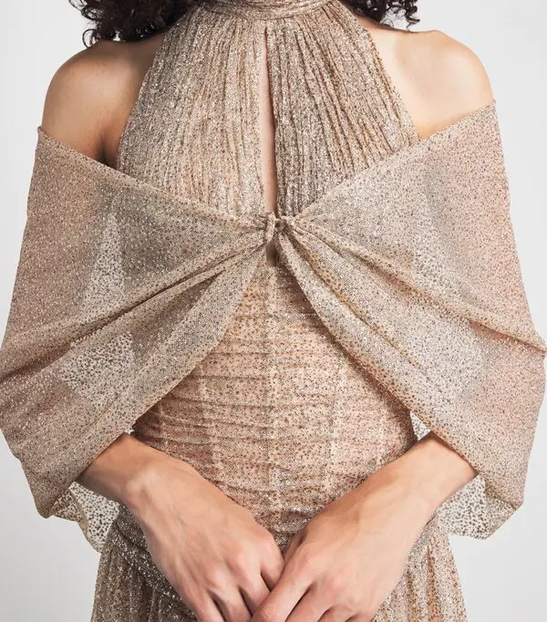 SANDRA MANSOUR Glitter Haze Gown