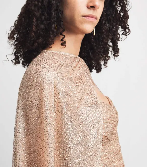 SANDRA MANSOUR Glitter Veil Of Light Gown