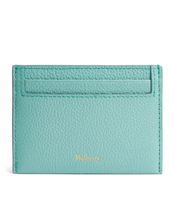 Mulberry Leather Continental Card Holder - Blue