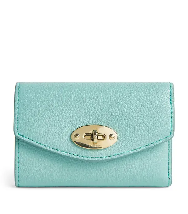 Mulberry Small Leather Folded Darley Wallet - Blue