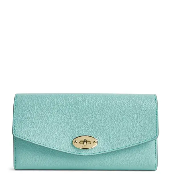 Mulberry Leather Darley Wallet - Blue