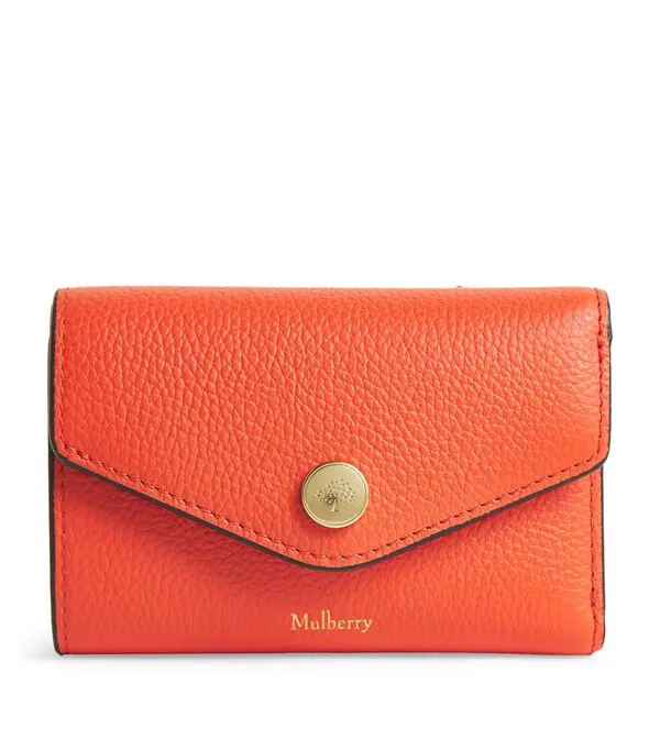 Mulberry Leather Folded Multi-card Wallet - Orange