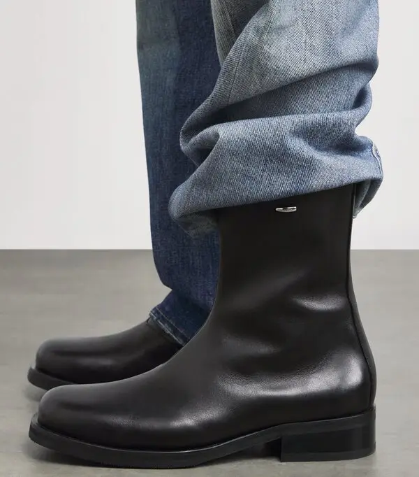 Our Legacy Leather Camion Ankle Boots