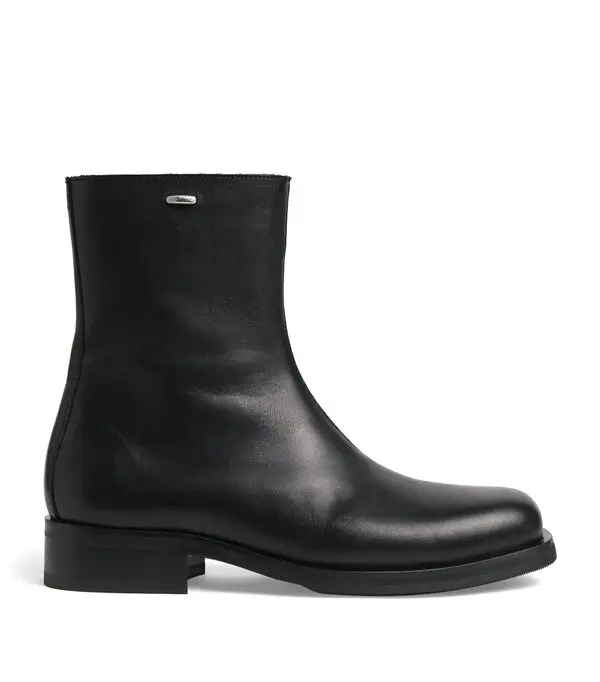 Our Legacy Leather Camion Ankle Boots