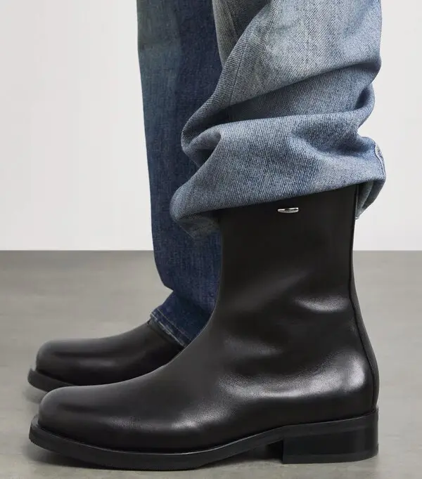 Our Legacy Leather Camion Ankle Boots